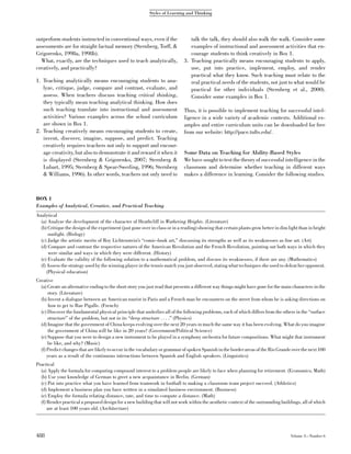 Styles of learning and thinking matter in instruction and assessment | PDF