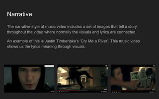 Styles of music video | PPTX | Hip Hop Music | Music