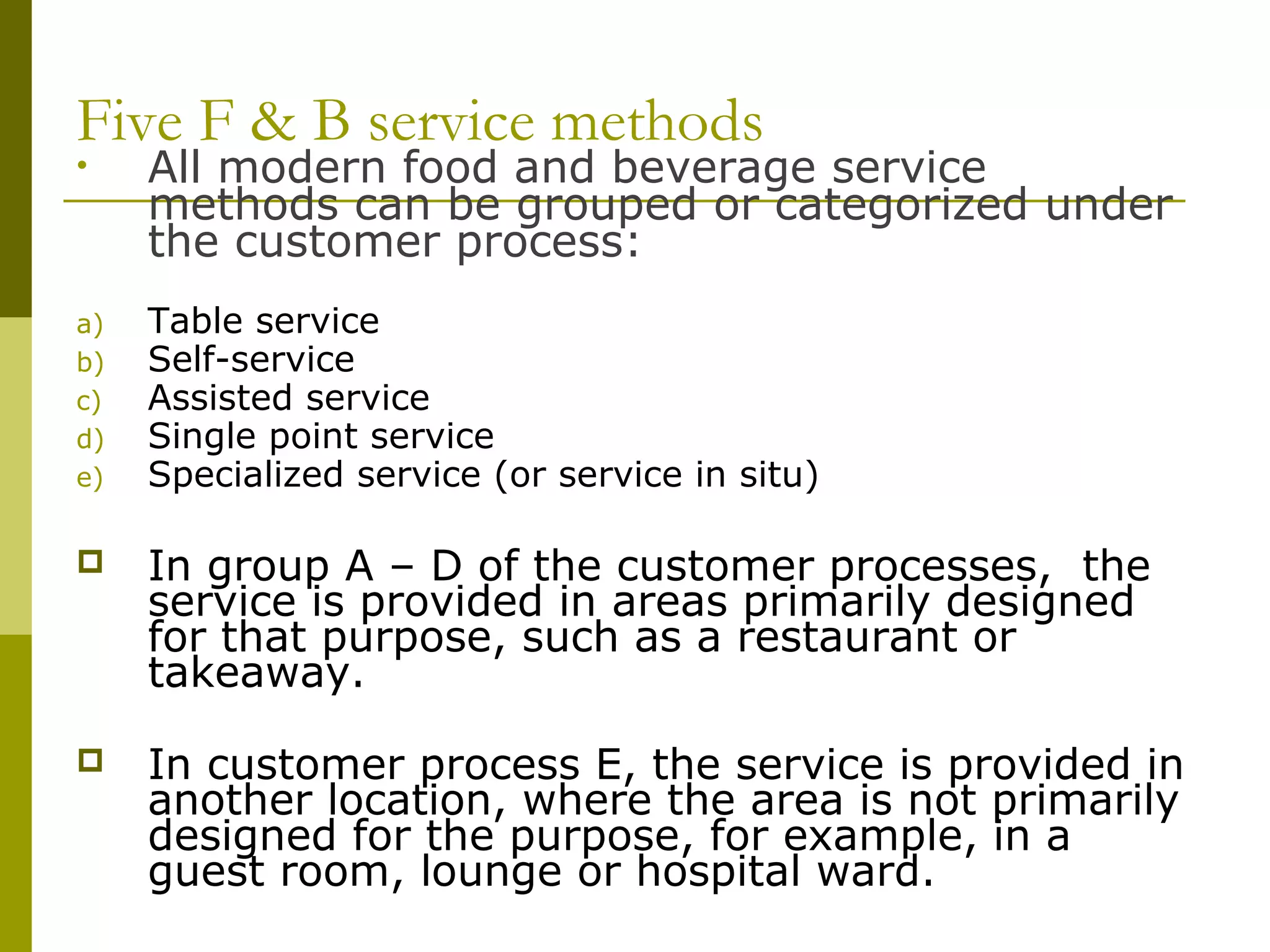 Styles of service | PPT