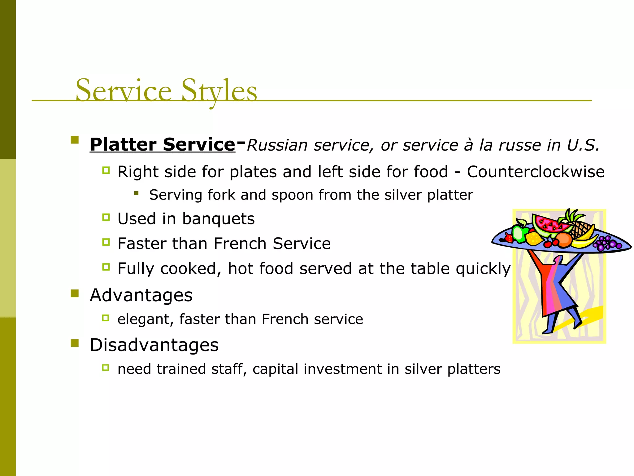 Styles of table service ppt | PPT