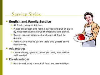 Styles of table service ppt | PPT