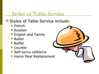 Styles of table service ppt | PPT