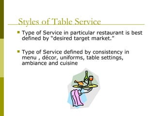 Styles of table service ppt | PPT