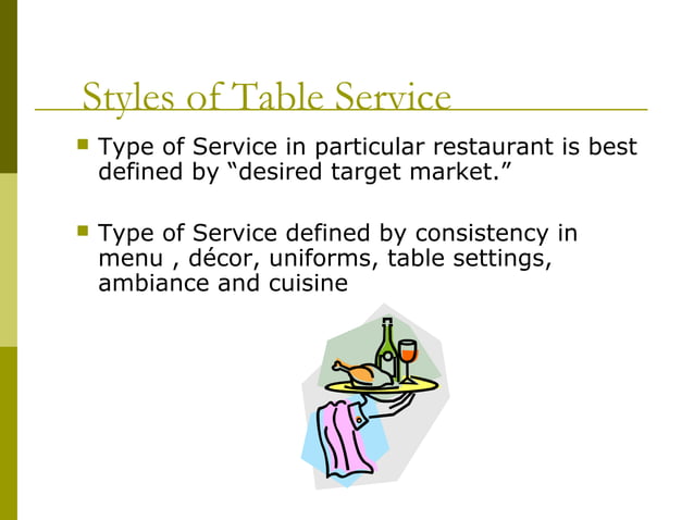 Styles of table service ppt | PPT