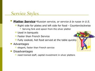 Styles of table service ppt | PPT