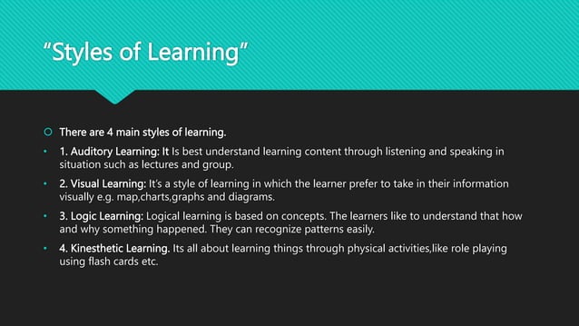 Styles of teaching and Learning.pptx