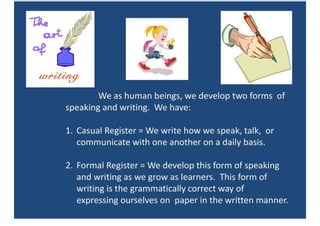 Styles Of Writing | PDF