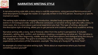 STYLES OF WRITING .pptx GST 111 course for 100lvl | PPTX