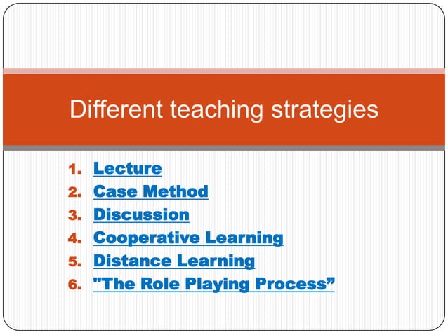 Styles, strategies and tactics approaches to teaching