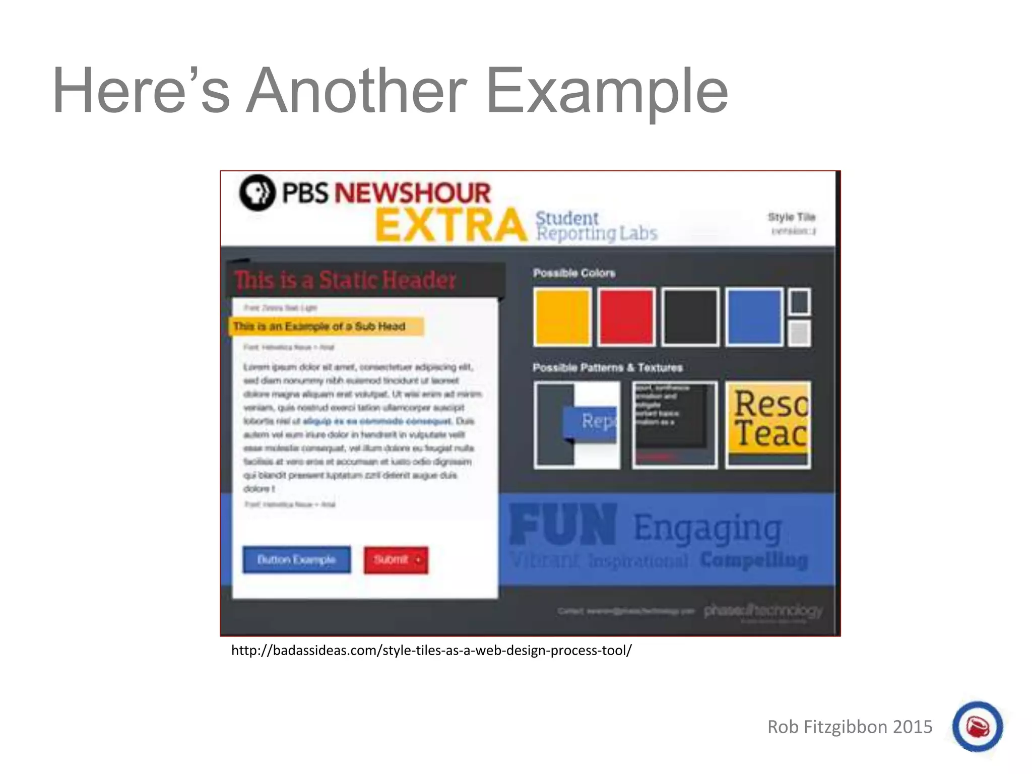 Style Tiles: Ready to Wear for the UX Designer | PPT