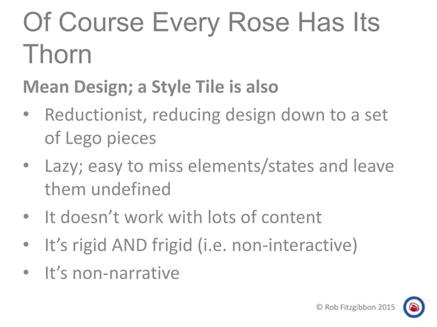 Style Tiles: Ready to Wear for the UX Designer | PPT