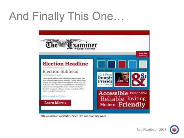 Style Tiles: Ready to Wear for the UX Designer | PPT