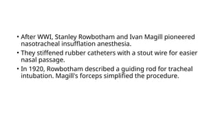 STYLET and BOUGIE and STERILIZATION techniques used for Intubation | PPTX
