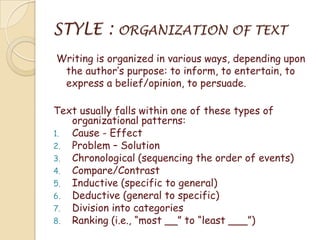 STYLE AND TONE | PPTX