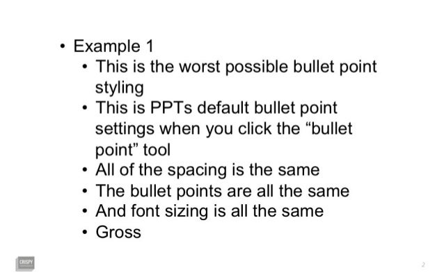 Bullet Point Styling 101