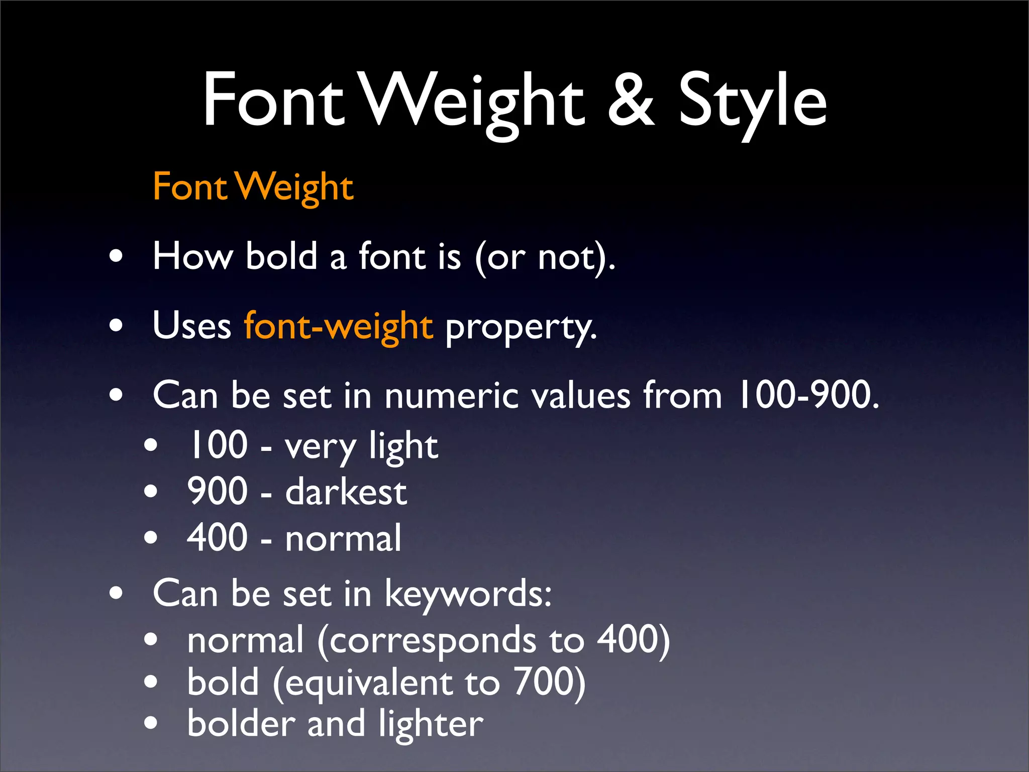 Styling Text With Css Ppt
