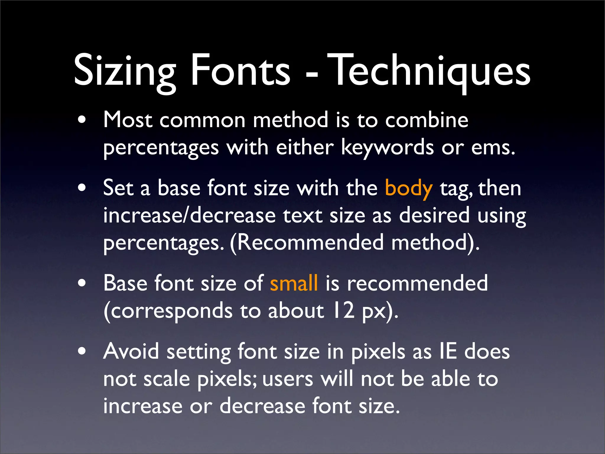 Styling Text With Css Ppt