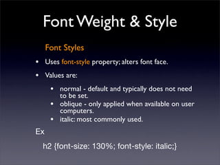 Styling Text With CSS | PDF