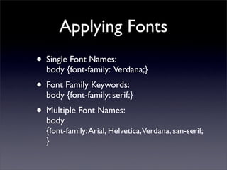 Styling Text With CSS | PDF