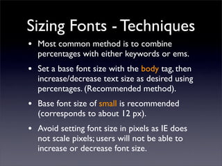 Styling Text With CSS | PDF