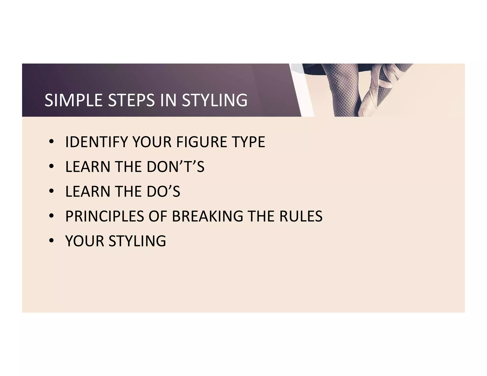 Styling according to body types | PDF