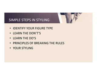 Styling according to body types | PDF