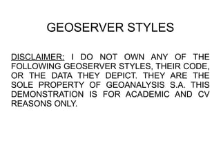 Geoserver Styles | PPT