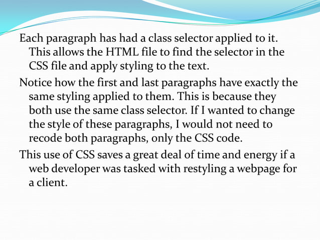 Styling text using css | PPT