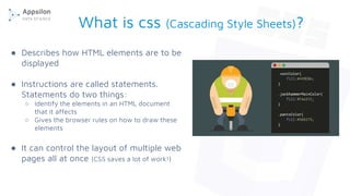 Styling your projects! leveraging css and r sass in r projects | PPT