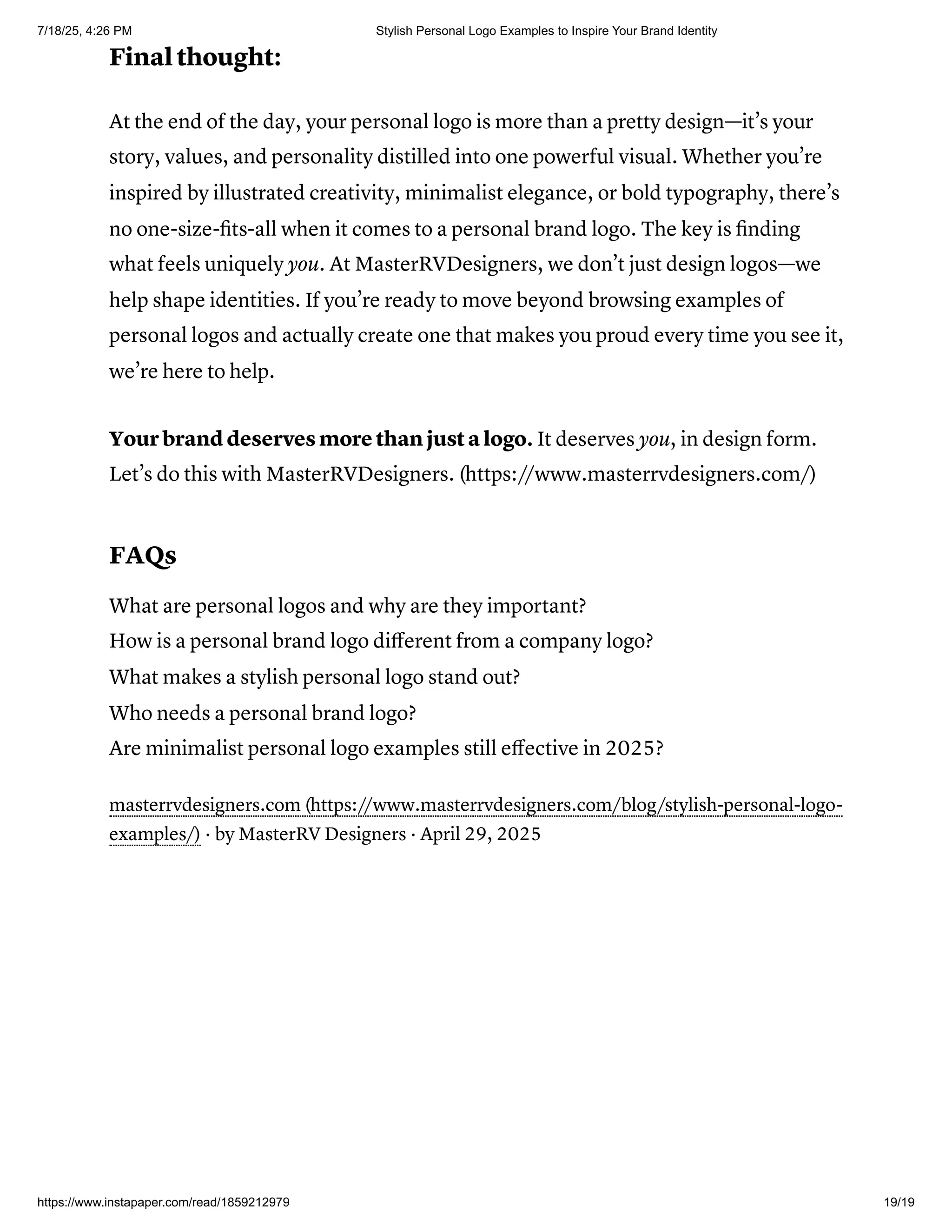 Stylish Personal Logo Examples to Inspire Your Brand Identity.pdf