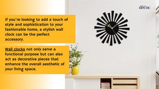 Stylish Wall Clocks for a Fashionable Home.pdf