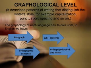 Stylistic analysis | PPTX
