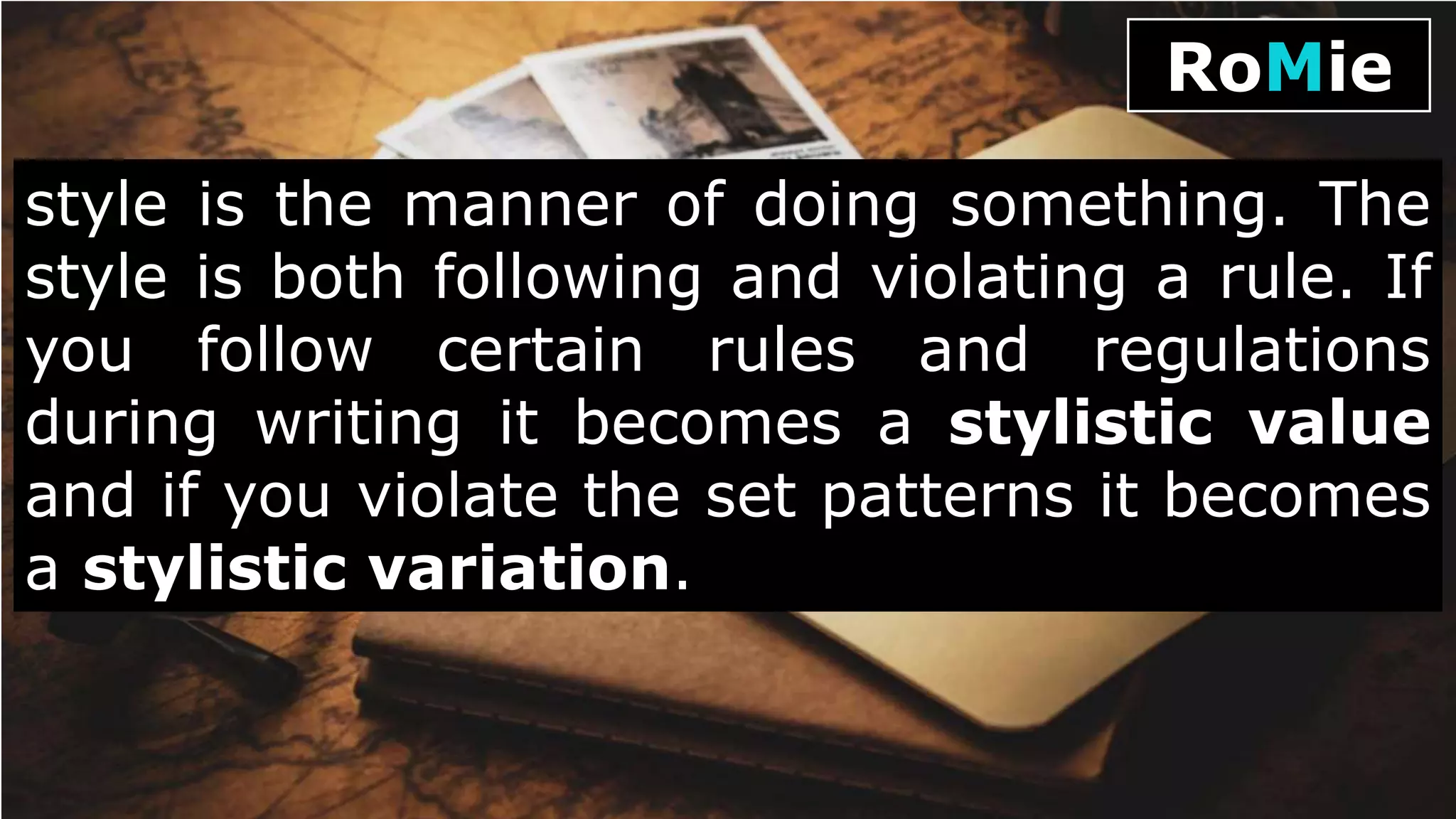 Stylistic analysis | PPTX