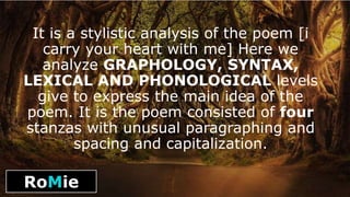 Stylistic analysis | PPTX