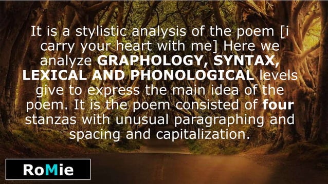 Stylistic analysis | PPT