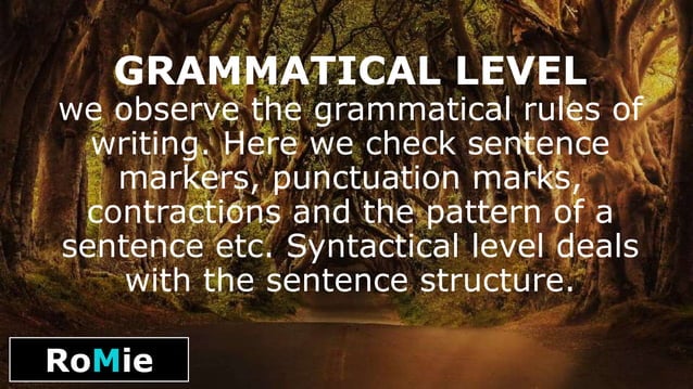 Stylistic analysis | PPT