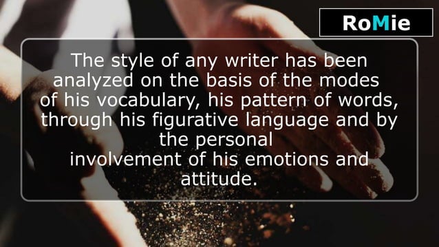 Stylistic analysis | PPT