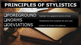 Stylistic analysis | PPTX