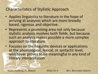 Stylistic approach | PPTX