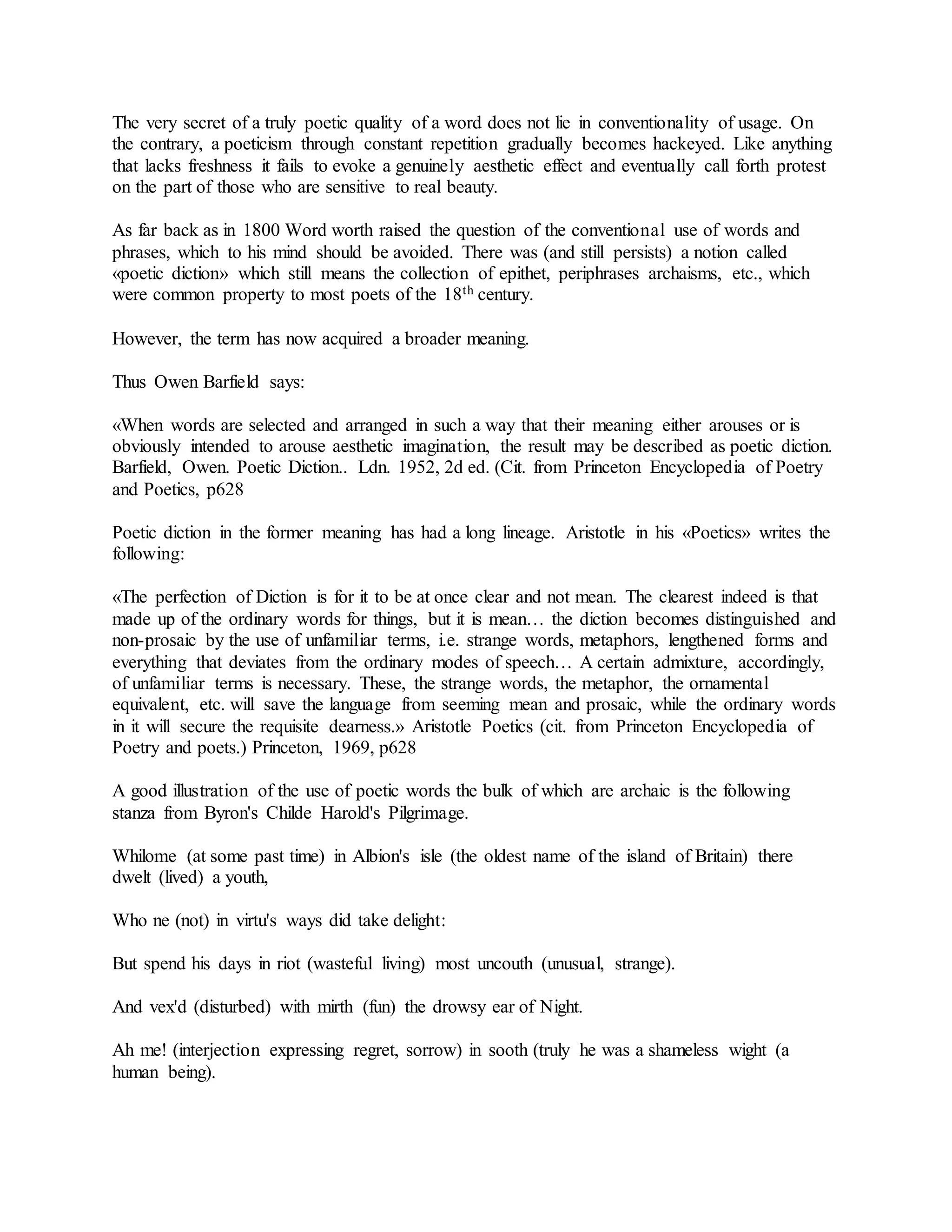 «Stylistic classification of the english vocabulary» | DOCX