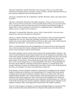 «Stylistic classification of the english vocabulary» | PDF