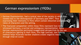 Stylistic influences on the horror genre | PPT