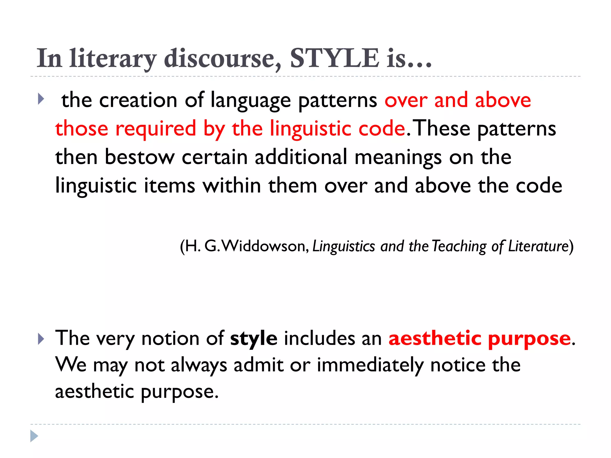 Stylistics-LET Review | PPTX | Poetry | Books and Literature
