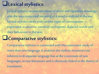 Stylistics | PPTX