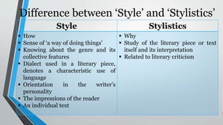 Stylistics | PPTX
