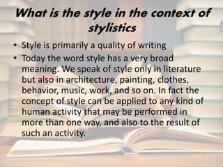 Stylistics | PPTX