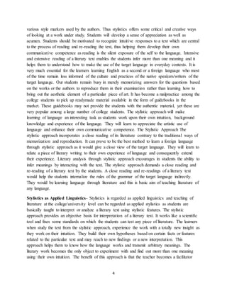 Stylistics | PDF