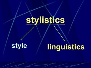 stylistics.ppt