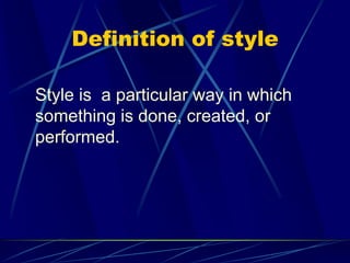 stylistics.ppt