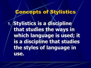 stylistics.ppt